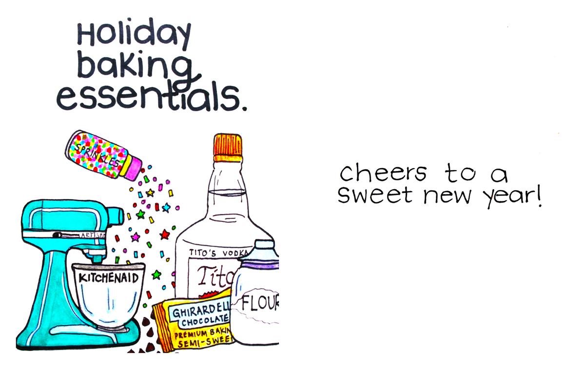 Holiday Baking Essentials Holiday Card | The Blank Canvas Company ...