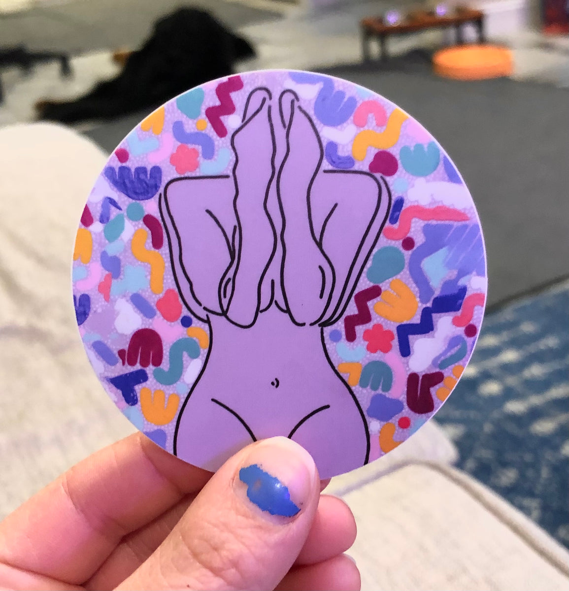 Female Form Sticker | The Blank Canvas Company | Boston Artist