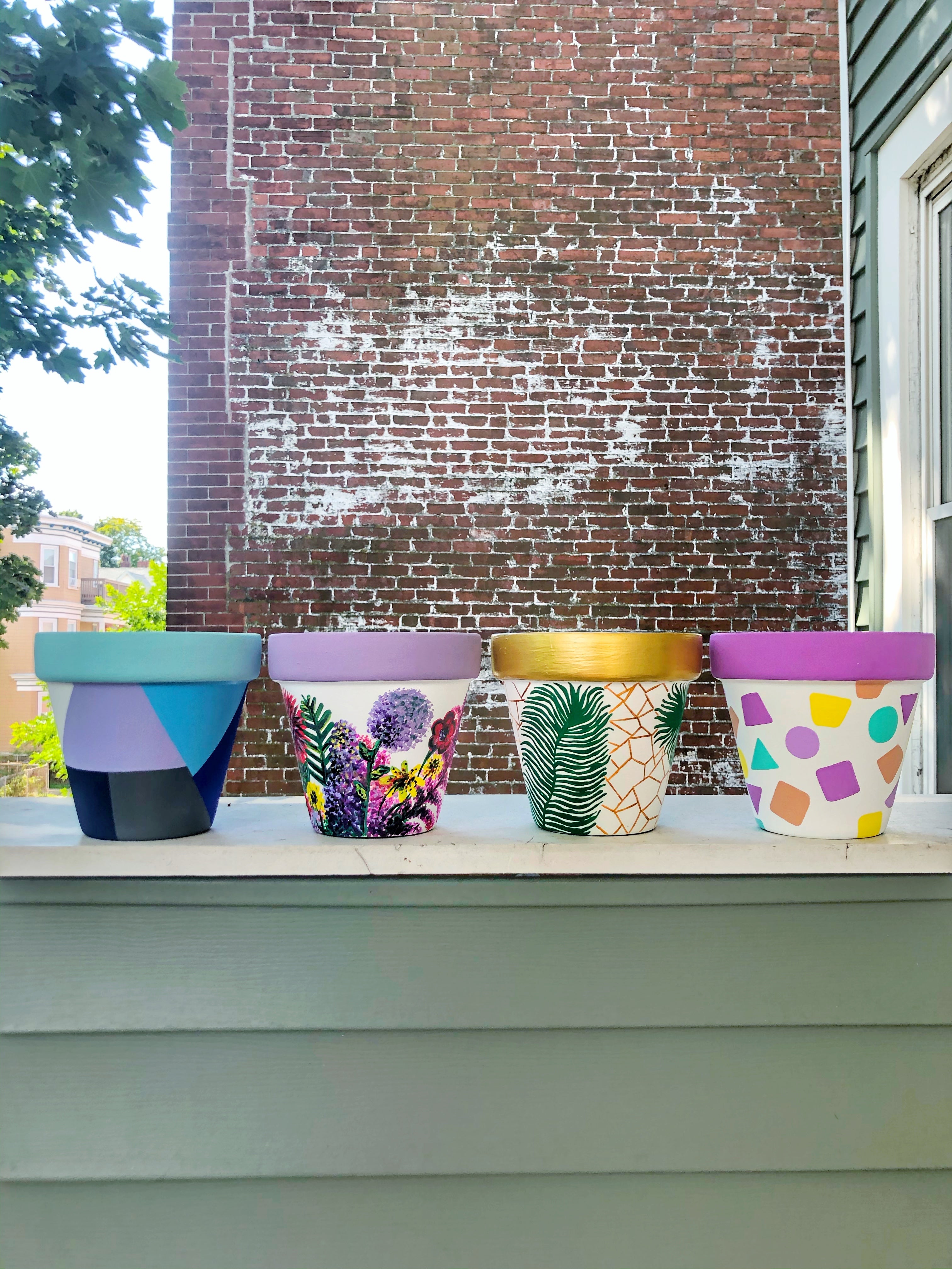 Pastel Sprinkle Planter | The Blank Canvas Company | Indoor Plant Art